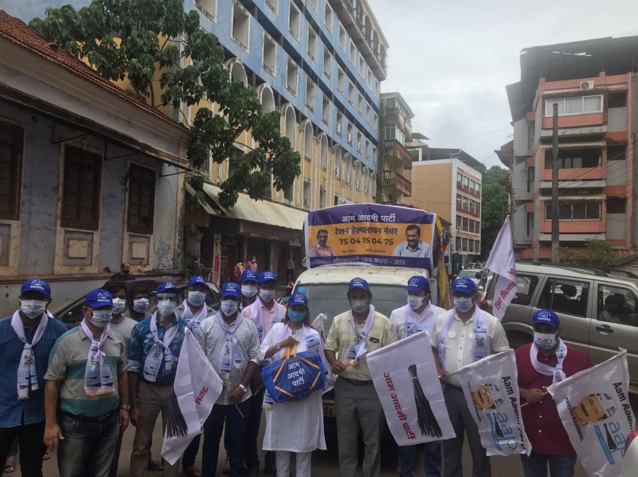 AAP Launches Free ration distribution Helpline to ensure no Goenkar ...