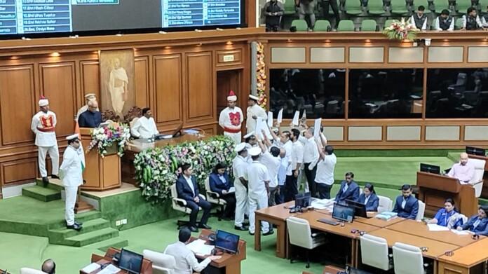 Opposition Rushes to Well of Goa Assembly, Demands Governor’s Statement ...