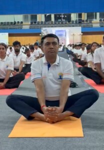 CM Sawant Leads State in Celebrating International Yoga Day - Goa News Hub